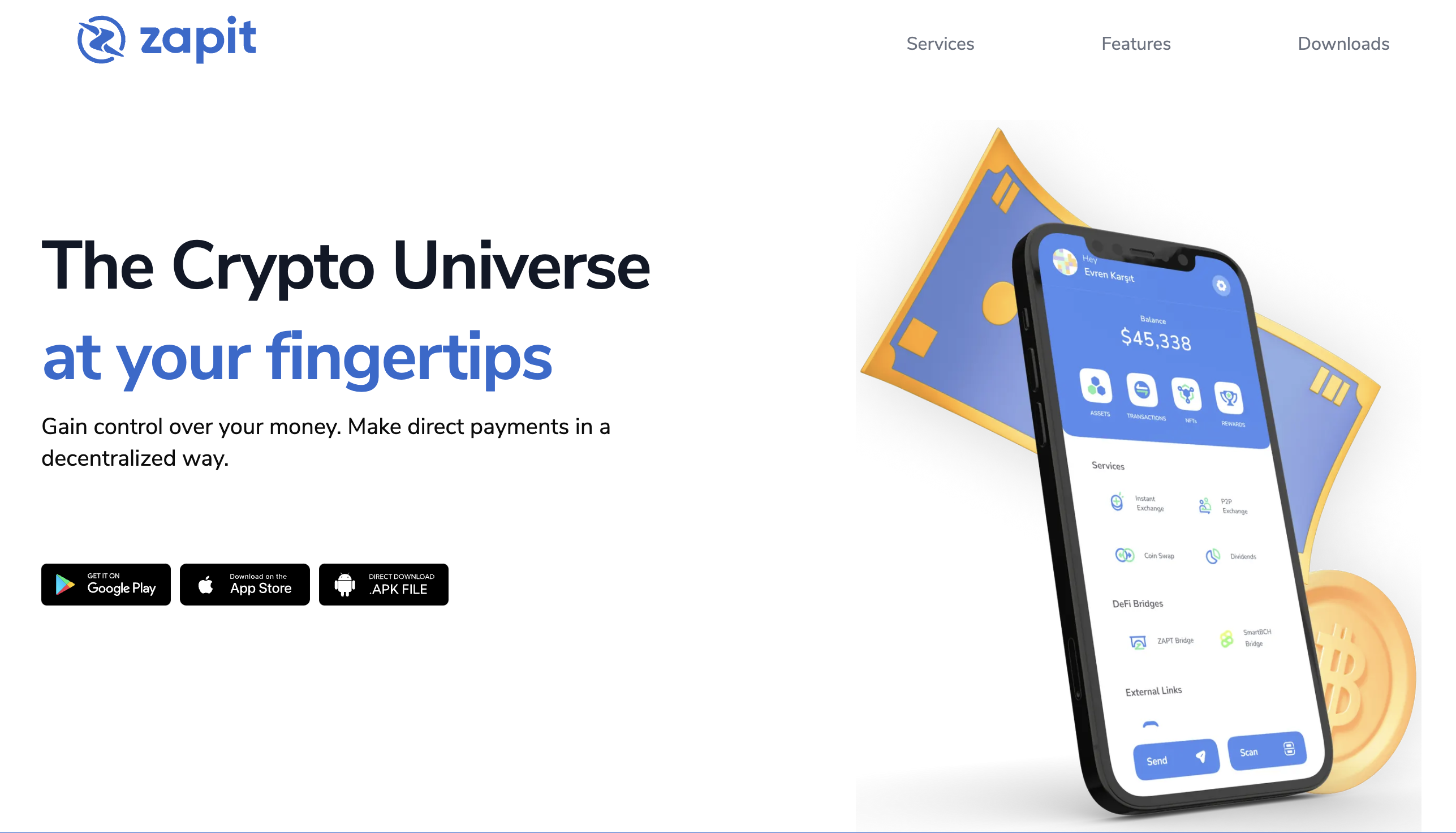 Zapit Wallet | Multi coin Wallet | Best Crypto Wallet App